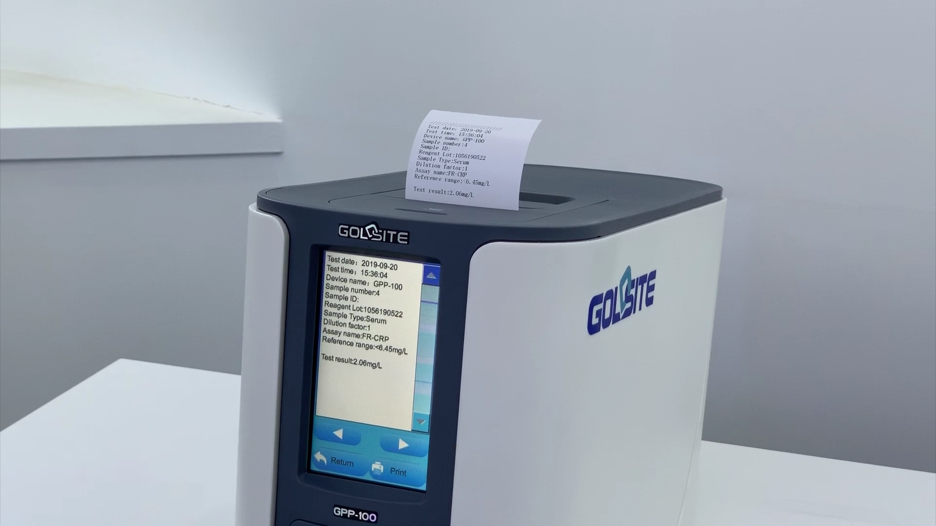 GPP-100 from China manufacturer - Goldsite Diagnostics Inc.,