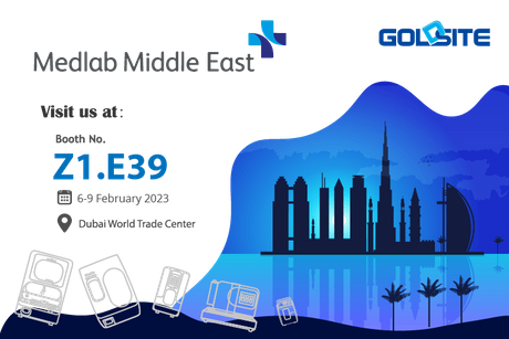 Invitation to Visit Goldsite Booth at Medlab Middle East 2023 - Goldsite